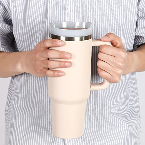 JOZELNK 40oz Tumbler with Handle Insulated Mug wtih Straw and Lid Stainless Steel Vacuum Double Wall Drinking Cup