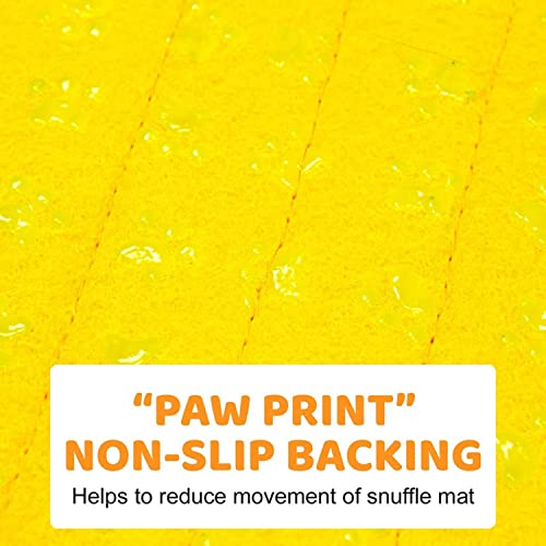 Downtown Pet Supply - Pineapple Snuffle Mat for Dogs - Chenille Microfiber Mat & Interactive Dog Toy - Slow Dog Treat Dispenser - Washer Safe - 30 x 15 in