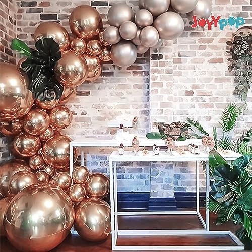 JOYYPOP Gold Rose Balloons Garland Arch Kit, For Baby Shower Wedding Birthday Party Decorations