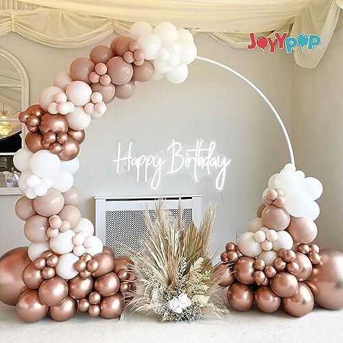 JOYYPOP Gold Rose Balloons Garland Arch Kit, For Baby Shower Wedding Birthday Party Decorations