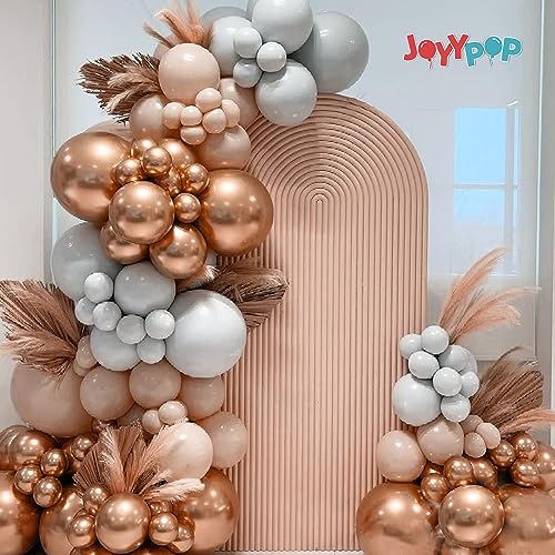 JOYYPOP Gold Rose Balloons Garland Arch Kit, For Baby Shower Wedding Birthday Party Decorations