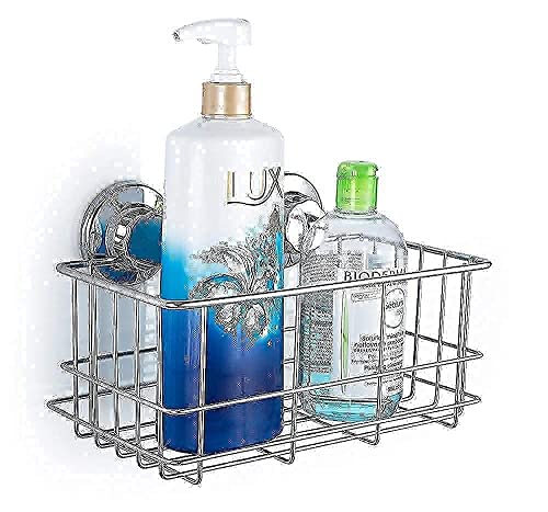 iPEGTOP No Drilling Suction Cup Deep Shower Caddies x1, Wide Shower Caddy x2, Suction Soap Dish x1, Rustproof Stainless Steel