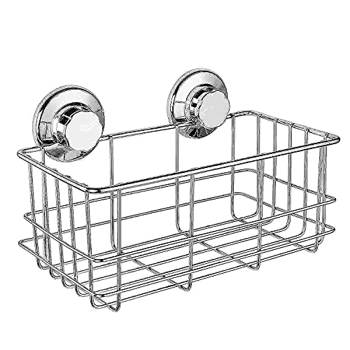 iPEGTOP No Drilling Suction Cup Deep Shower Caddies x1, Wide Shower Caddy x2, Suction Soap Dish x1, Rustproof Stainless Steel