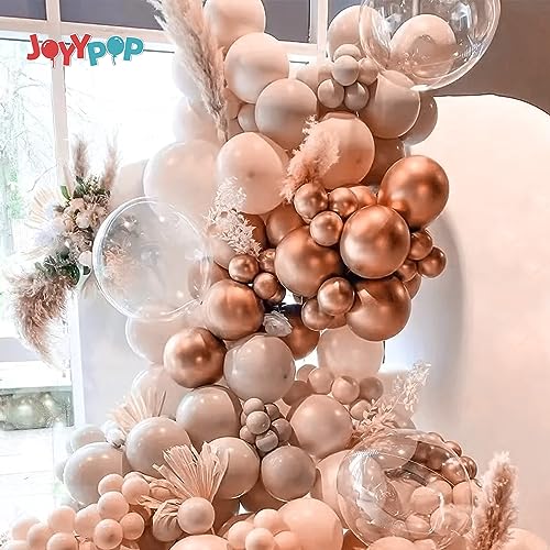 JOYYPOP Gold Rose Balloons Garland Arch Kit, For Baby Shower Wedding Birthday Party Decorations