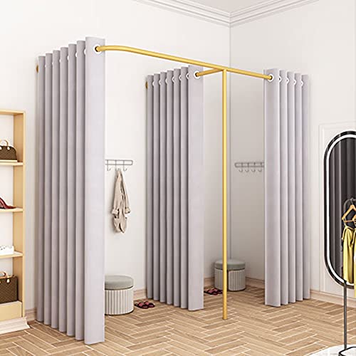 GDMING F Type Fitting RoomïŒ Simple Mobile Changing RoomïŒ Partition Curtain Used in Large Shopping Malls and Clothing Stores (Color : Gray, Size : 200x100x200cm)