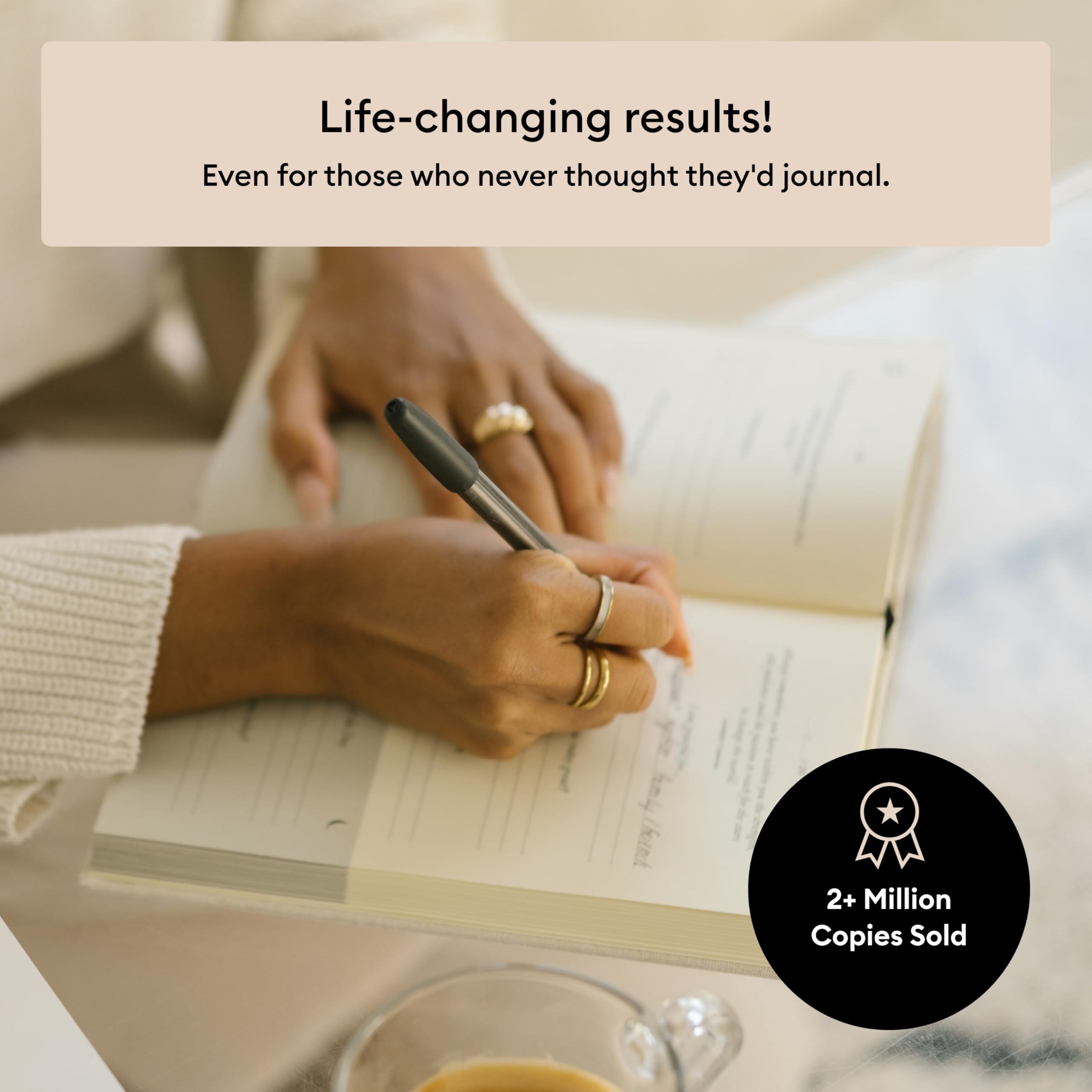 The Five Minute Journal, Original Daily Gratitude Journal, Reflection & Manifestation Journal for Mindfulness, Undated Daily Journal, Plastic-Free, White - Intelligent Change