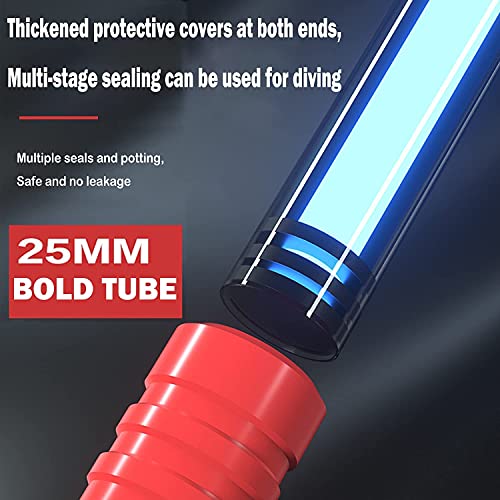 TAISHAN Aquarium Clean Light,9W&11W&13W UV Sanitizer Submersible Light with Timer,Aquarium Water Clean with Shading Strip,Green Clear Waterproof Clean Lamp for Pond,Swimming Pool,Indoor