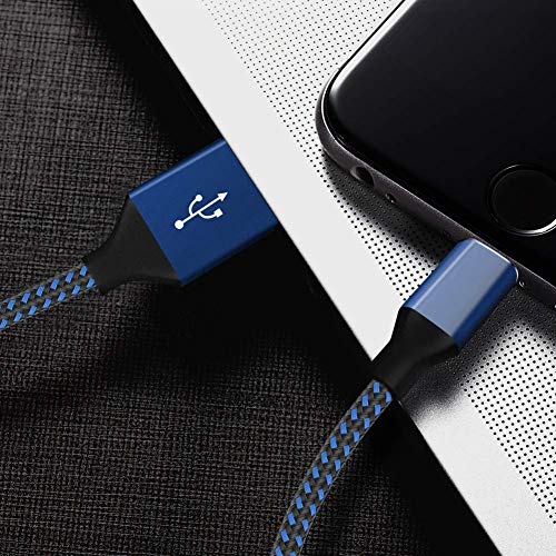 [Apple MFi Certified] iPhone Charger 5Pack(3/3/6/6/10 FT)Long Lightning Cable Fast Charging High Speed Data Sync USB Cable Compatible iPhone 14/13/12/11 Pro Max/XS MAX/XR/XS/X/8/7/Plus/6S iPad AirPods