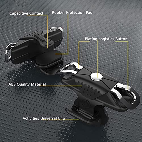 L1R1 Mobile Game Controller Triggers, Game Trigger for PUBG/Fortnite/Call of Duty/Survival Rules, Sensitive Shoot Controller Joystick Aim Fire Buttons Gaming Trigger Compatible with iPhone Android Phone