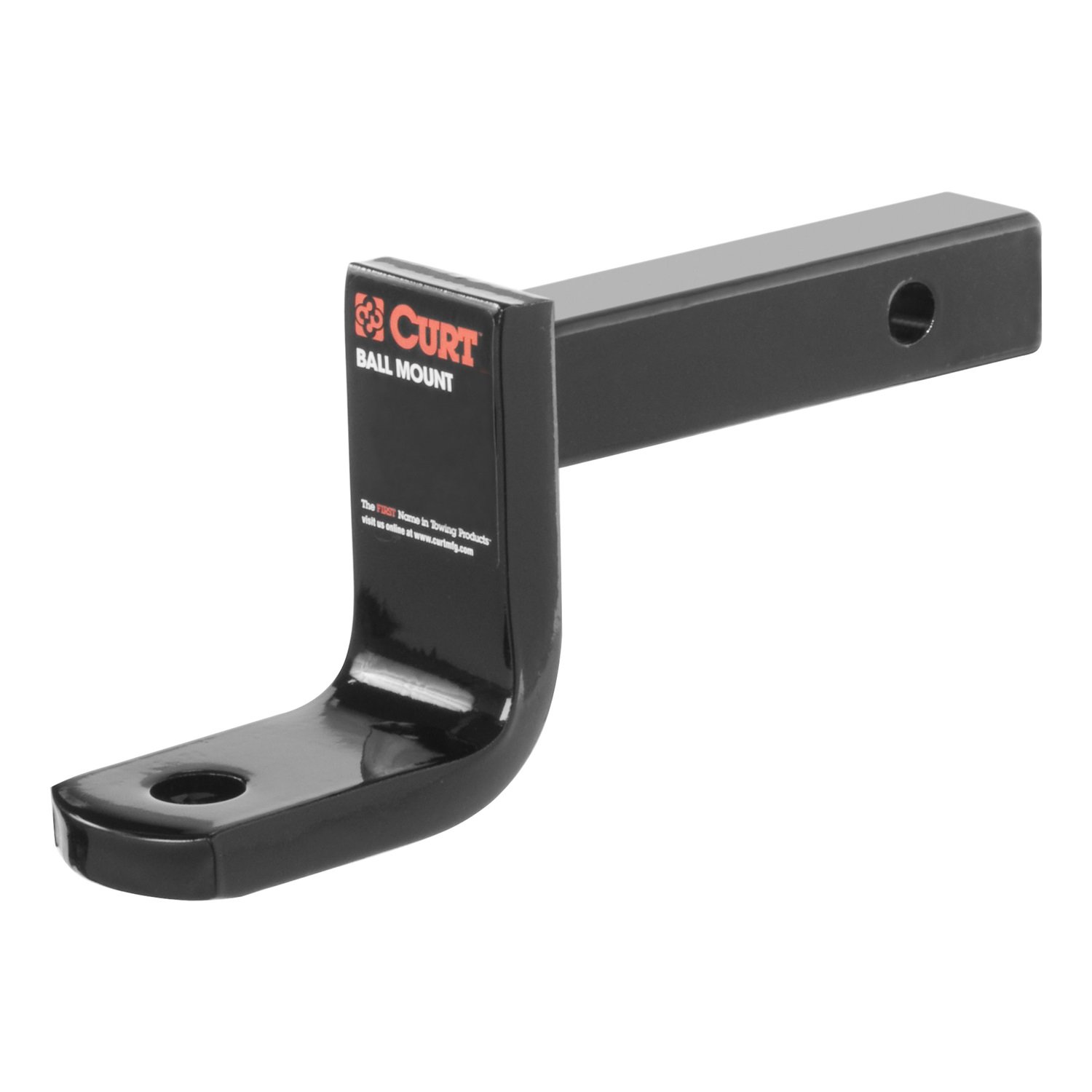 CURT 45521 Class 2 Trailer Hitch Ball Mount, Fits 1-1/4-Inch Receiver, 3,500 lbs, 3/4-Inch Hole, 3-1/4-Inch Drop, 2-5/8-Inch Rise , black