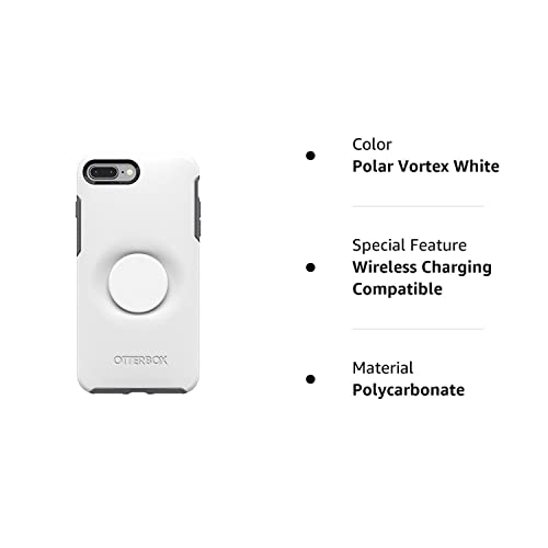 OtterBox + Pop Symmetry Series Case for iPhone 7 Plus and iPhone 8 Plus (Polar Vortex White)