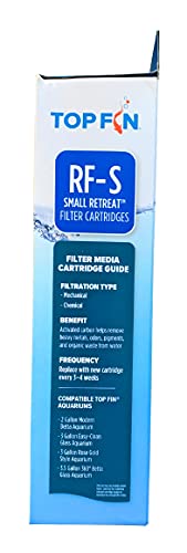 Top Fin Retreat RF-S Filter Cartridges (Small) Refill (6 Count)
