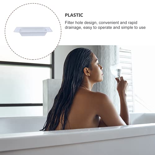 DOITOOL Expandable Bath Shelf Bathtub Caddy Tray Bathtub Holder Non- Slip for Shower Organizer Bathtub Toy Shelf