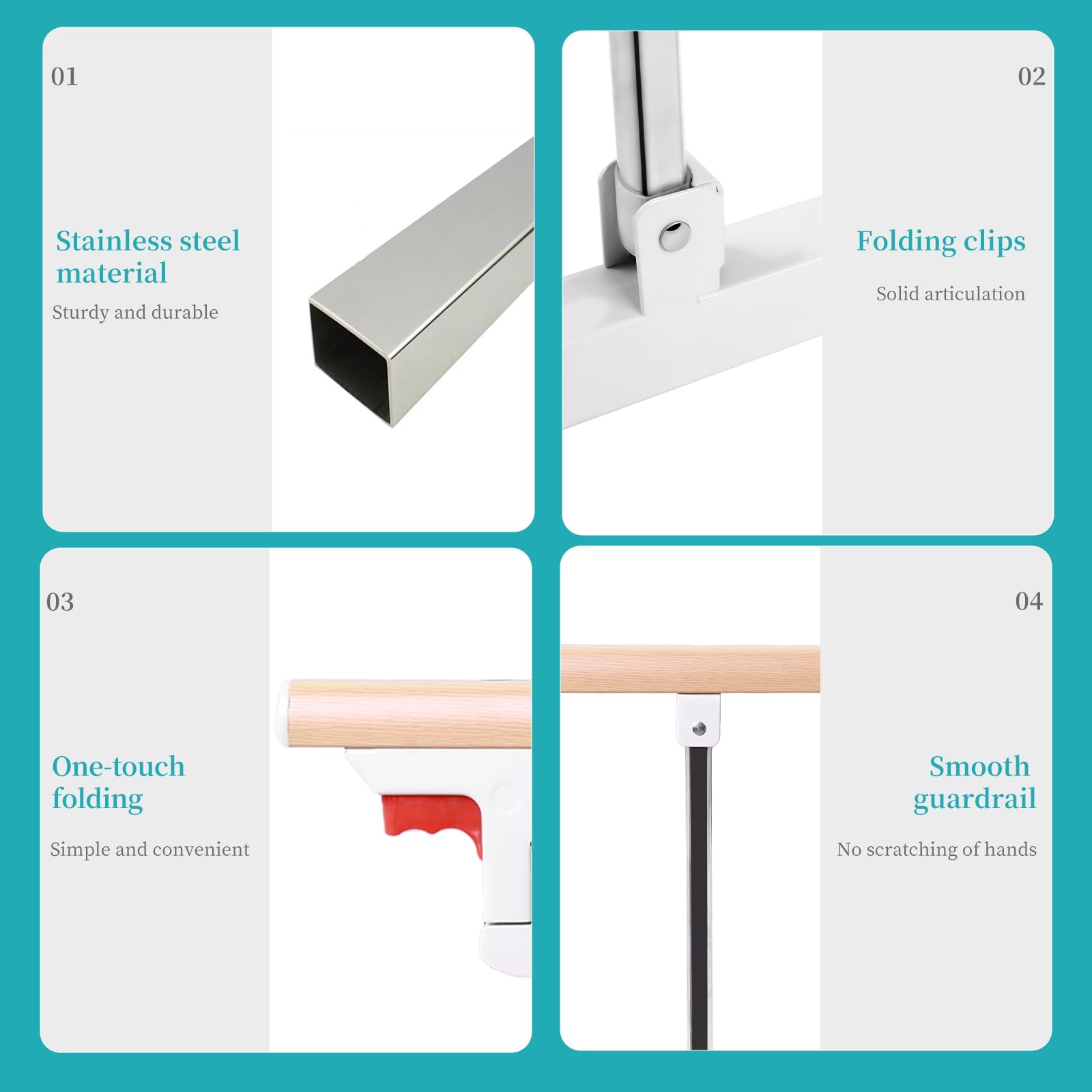 lefeke Bed Rails for Elderly Adults Safety,Folding Bedside Assist Rail Handle,Collapsible Bed Cane Bed Guard,Bed Railing for Seniors,Adjustable Bed Assist Handle for Preventing Falling Out of Bed