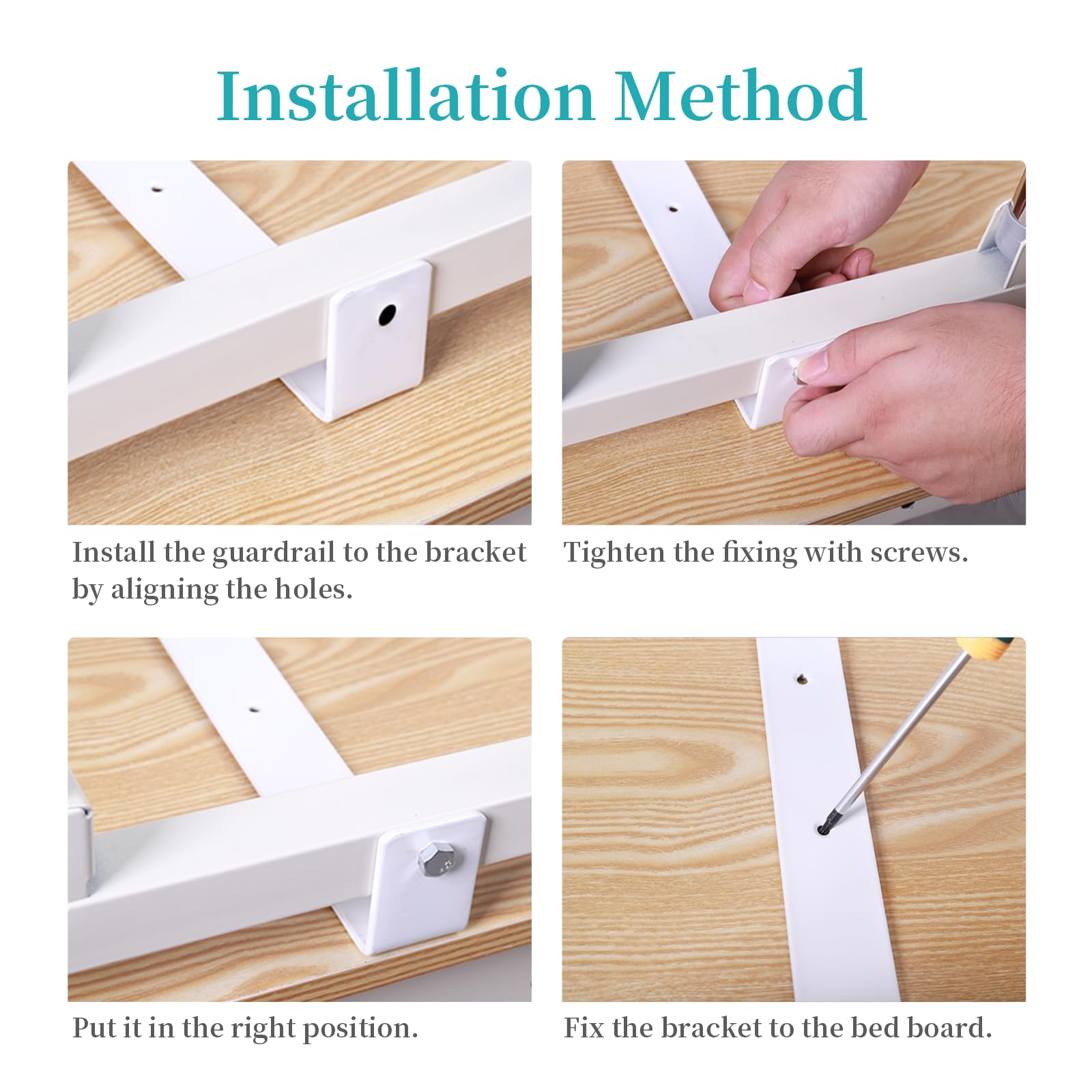 lefeke Bed Rails for Elderly Adults Safety,Folding Bedside Assist Rail Handle,Collapsible Bed Cane Bed Guard,Bed Railing for Seniors,Adjustable Bed Assist Handle for Preventing Falling Out of Bed