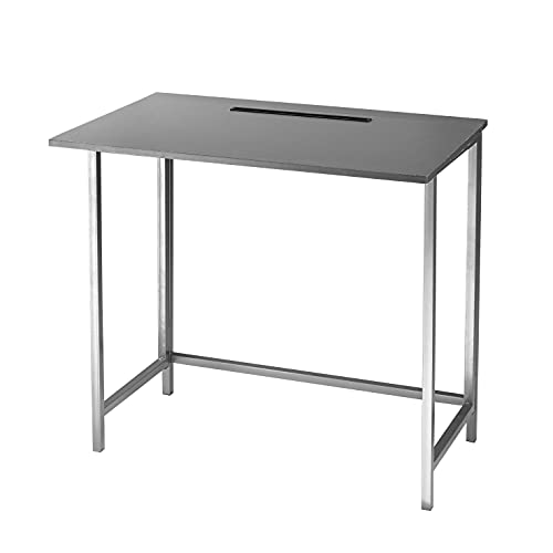 Urban Shop Tools Assembly Folding Desk with Tablet Slot, Grey