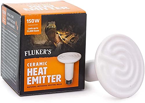 Fluker's Ceramic Heat Emitter for Reptiles 150W - Includes Attached DBDPet Pro-Tip Guide