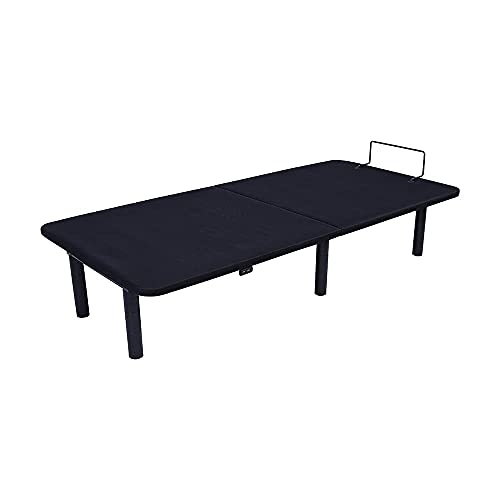 Fromann Twin XL Electric Adjustable Bed Base Frame with Wireless Remote, USB Ports, Zero Gravity, Under Bed Led Lighting, Three Leg Heights and No Tools Assembly