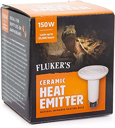 Fluker's Ceramic Heat Emitter for Reptiles 150W - Includes Attached DBDPet Pro-Tip Guide