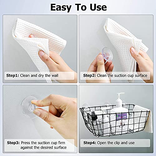 Suction Cup Sucker for Window Wall Hook Hanger Kitchen Bathroom Smooth Surface 40mm Clear Suction Cups 20 Pieces