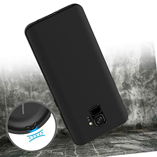 HHUAN Case for Tecno Spark 7T (6.52"), with 2 Tempered Glass Screen Protector. Ultra-Thin Black Soft Silicone Anti-Drop Phone Cover, TPU Bumper Shell for Tecno Spark 7T - WMA25