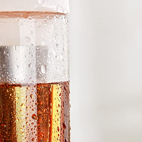 Coffee Cold Brewer Cold Brew Coffee Pot Glass Household Fruit Tea Cold Brew Bottle Ice Drip Coffee Appliance Cold Brew Cup Simple to Use (Color : Brown, Size : 1000ml) (White 1000ml) (Pink 1000ml)