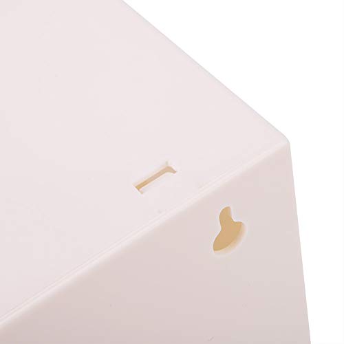 TOPINCN Drawer Storage Cabinet Plastic Jewelry Cosmetic Storage Box Portable 9 Lattice Mini Cabinets Drawer(White)