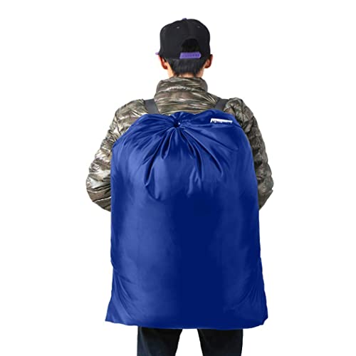CALACH 2 Pack Extra Large Laundry Bag Backpack 27β x 34β Sturdy and Tear Resistant Backpack with Drawstring Closure and Shoulder Straps for College Dorm Laundromat, Apartment