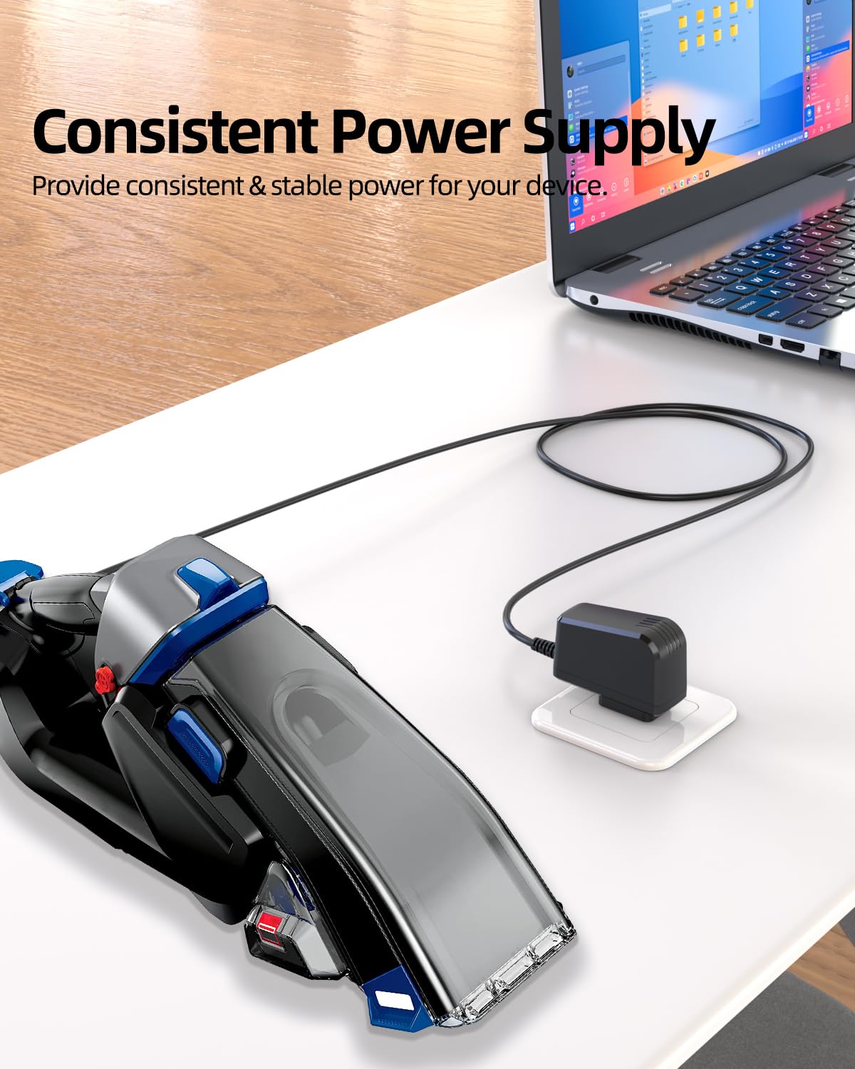 Charger Fit for Bissell Pet Stain Eraser Plus 3182 3181 3180 3183 PowerBrush Plus 2837 2877 2842 2846 1627267 Cordless Portable Handheld Vacuum Carpet AC Adapter Power Supply Cord