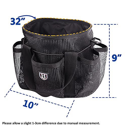 Harrison Howard Premium Horse Grooming Organizer Bag Horse Grooming Tote Bag with Mesh
