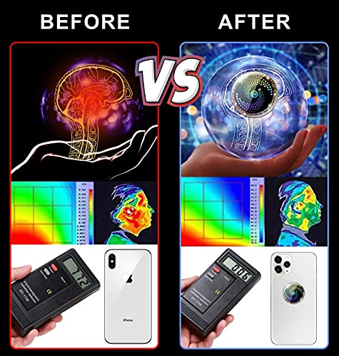 Crystal Diamond Flashing Sticker 6 pcs for Mobile Phones 2021 Latest Model–Anti-R Multi-Layer Protection Cell Phone Stickers, for Smart Phone, Laptops, Tablets, Pad, All Devices