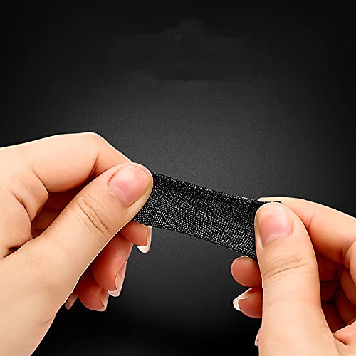 ABALDI Gaming Finger Sleeves for Mobile Game Controllers Highly Conductive 100% Silver Thread Durable 24-Needle Weave for Pubg Fortnine(Black 6 PCS)