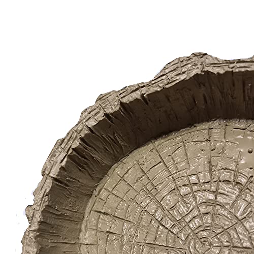 Reptile Water Dish Feeder Bowl Pet Feeding Tray Environmentally Friendly Resin for Tortoise, Gecko, Turtle, Snake, Lizard, Spider, Chameleon