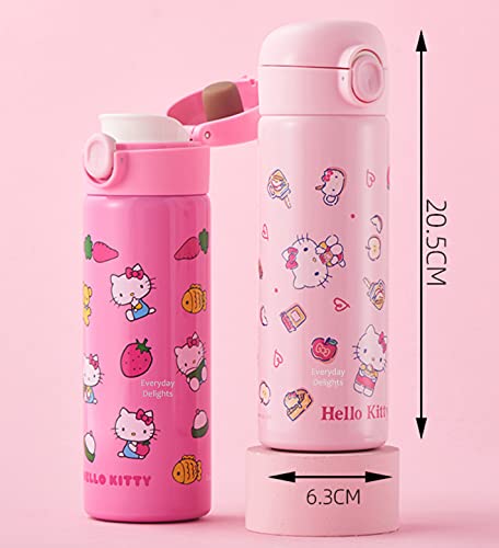 Everyday Delights Sanrio Hello Kitty Stainless Steel Insulated Water Bottle 400ml, Pink