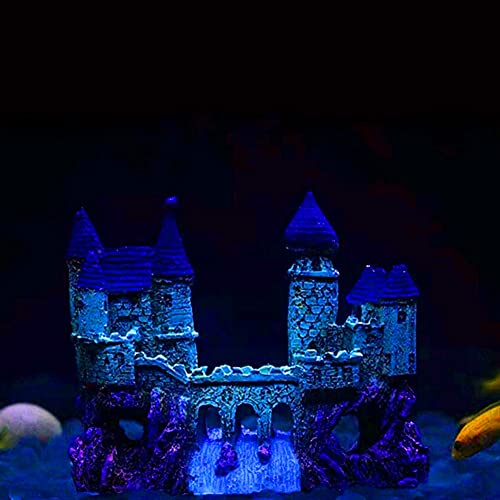 BCSIUHD Aquarium Ornament - Resin Castle Decorations, Fish Tank Supplies Accessories, Eco-Friendly Fish Tank Castle Aquarium Ornament,Mythical Magic Castles