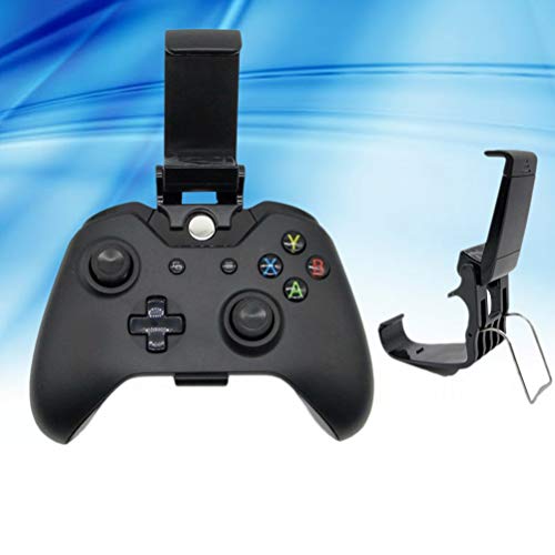 2Pc Universal Phone Mount Bracket Gamepad Controller Clip Stand Holder for One Game Handle (Black) Cell Phone Automobile Accessories