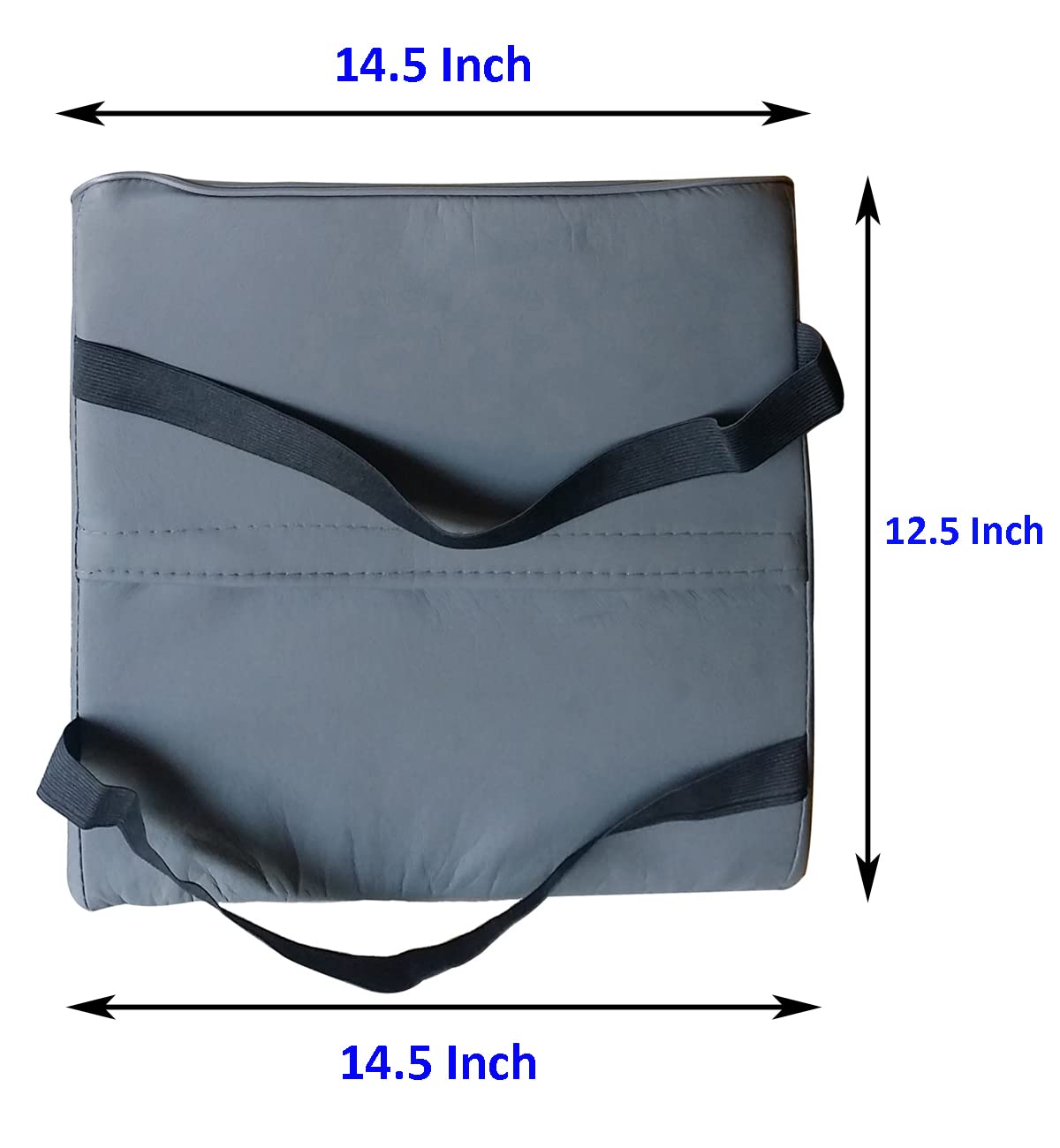 ALLBrand Car Truck Office, Chair Faux Leather Lumbar Support Pillow Memory Form Back Cushion (Gray)