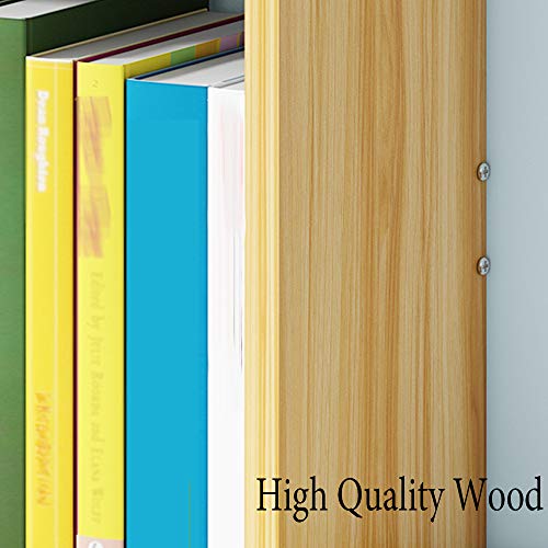 Catekro Desktop Bookshelf, Table Top Shelves, Desktop Shelves & Office Shelves, Desk Organzier, Storage Rack Adjustable Wood Display Simple Style Suitable for Study School(Black)