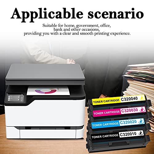 VIT 1 Pack Black High Yield C320010 Toner Cartridge Compatible Replacement for Lexmark C3224dw C3326dw MC3224dwe MC3224adwe MC3326adwe Printer