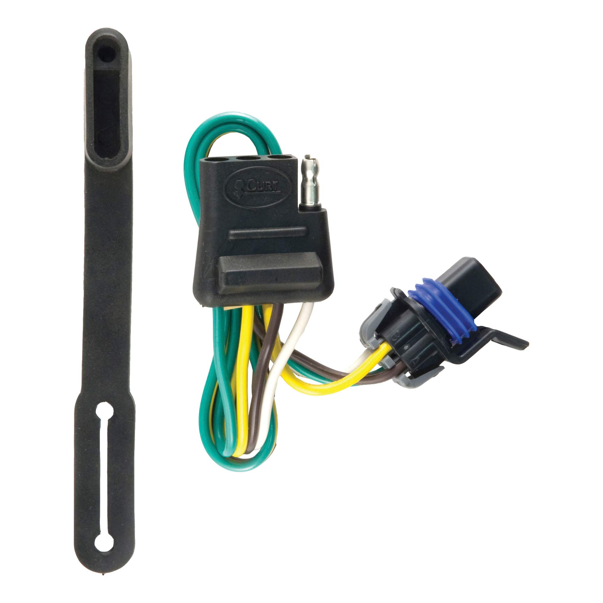 CURT 56096 Vehicle-Side Custom 4-Pin Trailer Wiring Harness, Fits Select Cadillac SRX , Black
