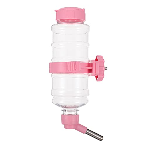 Hemobllo 473ml Hamster Water Bottle, No Drip Hanging Drinking Dispenser Automatic Drinking Fountain for Small Animals Mice Gerbil Rat Chinchillas Guinea Pig Squirrel