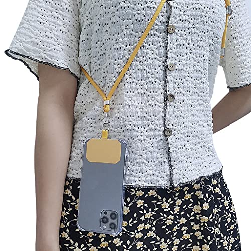 XDMEI Phone Lanyard, Universal Cell Phone Nylon Patch Crossbody Phone Lanyards Mobile Phone Adjustable Shoulder Neck Strap Lanyards (Dark Blue), One Size