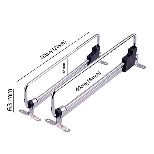 QOTSTEOS Heavy Duty Retractable Wardrobe Closet Pull Out Rod, Hanger Trousers Pull Out Hanger Rail Telescopic, Closet Rod for Wardrobe Houseware Clothing Organizer Holder(size:30cm)