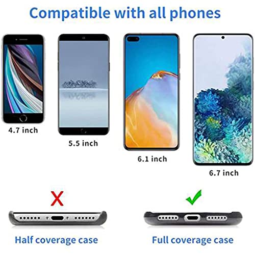 XDMEI Phone Lanyard, Universal Cell Phone Nylon Patch Crossbody Phone Lanyards Mobile Phone Adjustable Shoulder Neck Strap Lanyards (Dark Blue), One Size