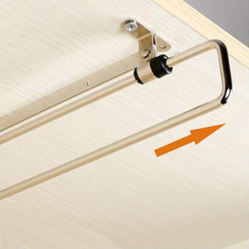 QOTSTEOS Heavy Duty Retractable Wardrobe Closet Pull Out Rod, Hanger Trousers Pull Out Hanger Rail Telescopic, Closet Rod for Wardrobe Houseware Clothing Organizer Holder(size:30cm)