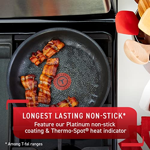 T-fal Ingenio Nonstick Cookware Set 13 Piece Induction Stackable, Removable Handle Pots and Pans, Dishwasher Safe Black
