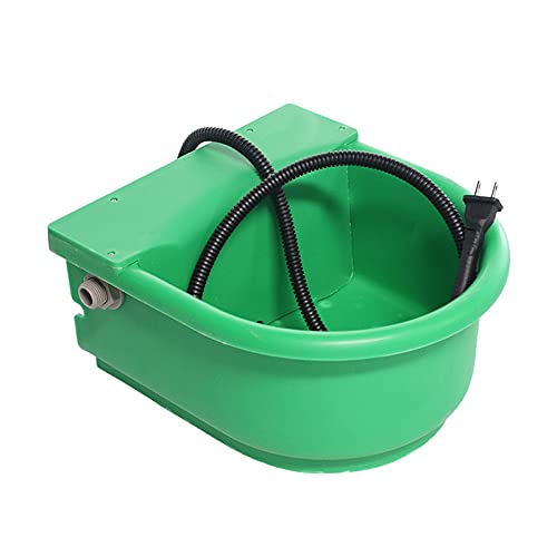 Automatic Heated Dog Bowl 1.3 Gallon Outdoor Thermal Water Trough for Pet Livestock Cattle Sheep and Horse Drinker