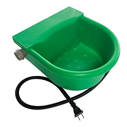 Automatic Heated Dog Bowl 1.3 Gallon Outdoor Thermal Water Trough for Pet Livestock Cattle Sheep and Horse Drinker