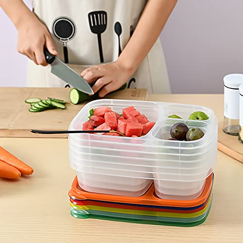 Maizsur Bento Box Adult Lunch Box,Kids Reusable Meal Prep Containers With Lids Fruit Vegetable salad Snack Food Storage Container Boxes Suitable for School Work Picnic and Travel(7-Piece Set)