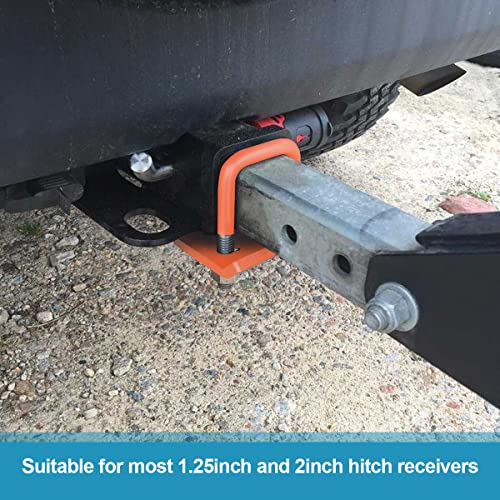 Lenink Trailer Hitch Tightener, Heavy Duty Steel Anti Rattle Tow Hitch Stabilizer with a Wrench for 1.25β or 2β Hitch